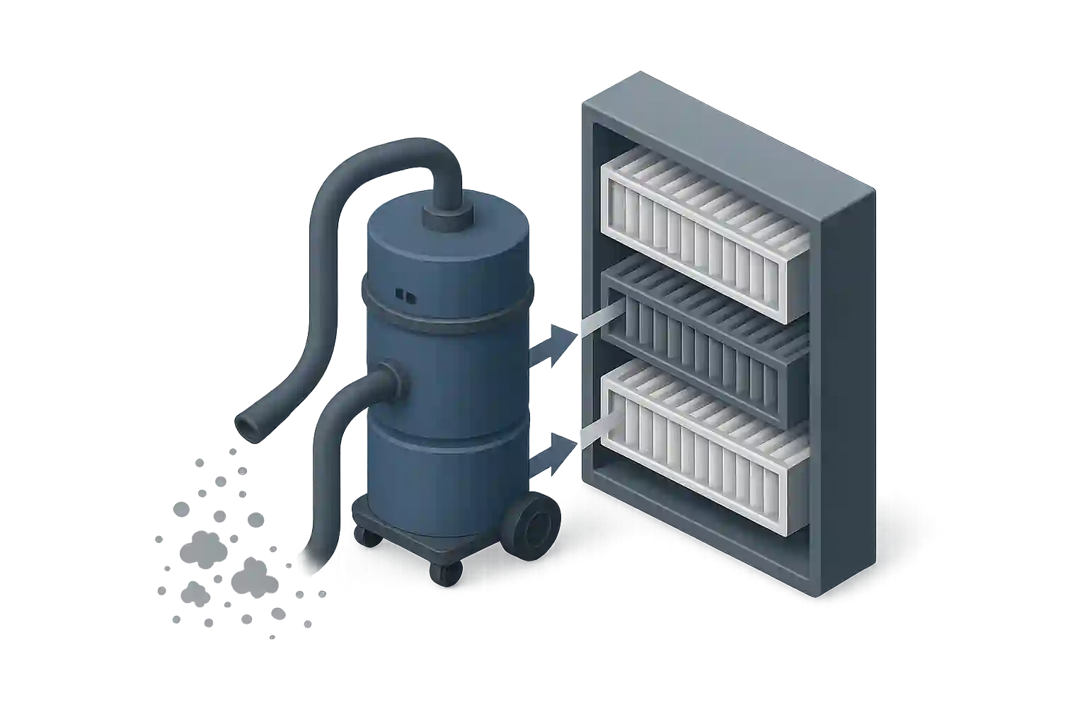 Analyse des stratégies de filtration multi-étages pour la capture des particules fines en milieu ...